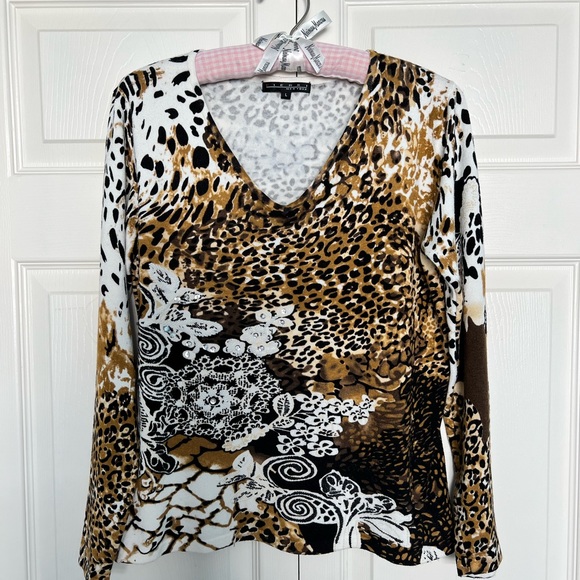Pierri New York | Sweaters | Pierri New York Embellished Animal Print ...